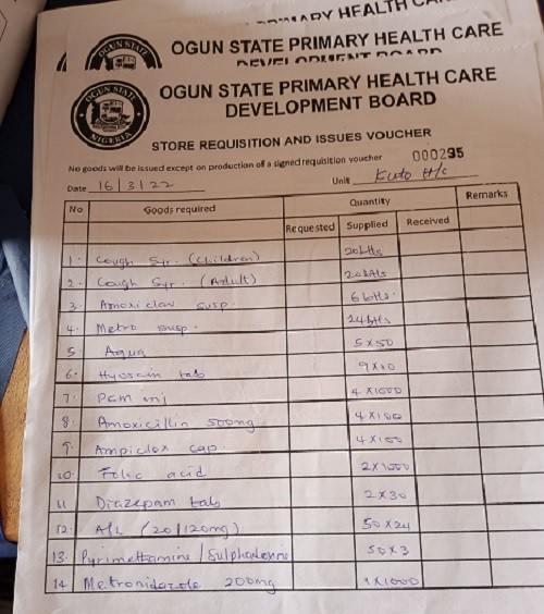 poor infrastructure, sabotage healthcare delivery in Ogun